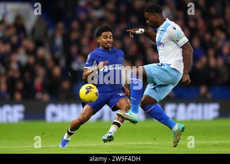 Marc Guehi of England competes for the ball with Kwasi Sibo of Ghana ...