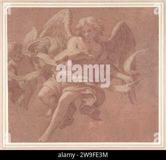 Angel Holding a Banderole 1987 by Antonio Franchi (Il Lucchese Stock ...