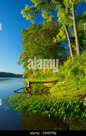 Connecticut River shoreline, Windsor Locks Canal State Park Trail ...