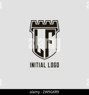 LF initial monogram with building logo design vector graphic Stock Vector Image & Art - Alamy