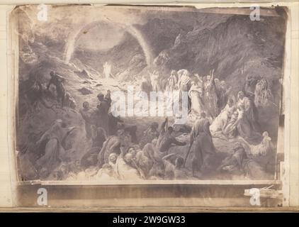 Photo production of a painting, representing the resurrection of Christ ...