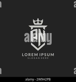 PN initial shield logo icon geometric style design inspiration Stock Vector Image & Art - Alamy