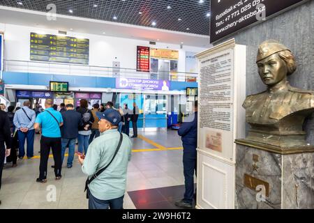 The sculpture bust of Moldagulova Alia Soviet Kazakh sniper, female WW2, world war 2 female hero ...