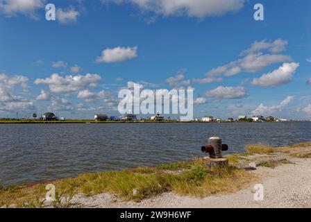 The small Town of Sargent spread along the intracoastal waterway in the ...