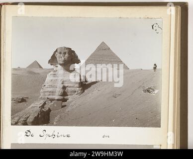 View of the Sphinx and the Pyramids of Gizh, 1898 photograph Giza ...