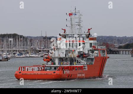 The Offshore Supply Vessel VIKING SENTINEL approaching the harbour ...