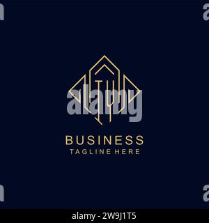 IY initial monogram logo with rectangle style design ideas Stock Vector ...