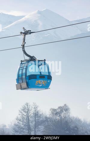 Bansko, Bulgaria - December 20, 2023: Bulgarian winter ski resort ...