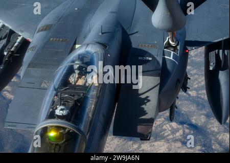 An F-15E Strike Eagle pilot and weapons system operator assigned to the ...