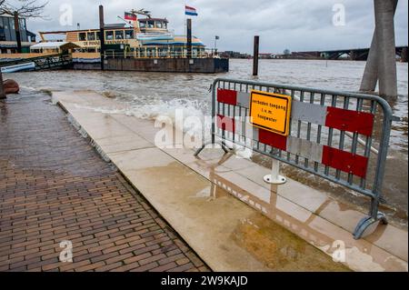 Floods in The Netherlands, high rise water levels. High water, river ...
