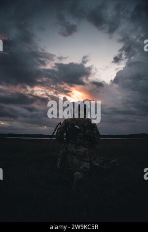 A Ranger assigned to the 75th Ranger Regiment controls the drop zone ...
