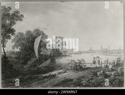 'Dresden vom Pieschener Winkel' by Alexander Zingg offers a panoramic ...