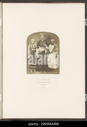 Group portrait of a Kodava family from Kodagu; COORGS. HINDOOS. Coorg ...