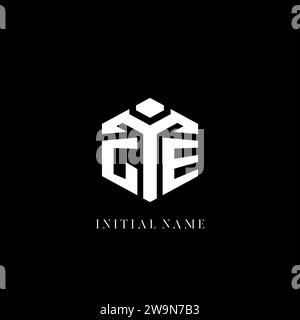 GE initial monogram logo with hexagonal shape style, real estate logo design ideas inspiration ...