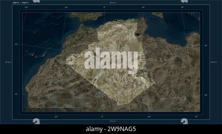 Algeria highlighted on a high resolution satellite map Stock Photo - Alamy