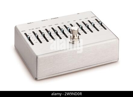 eq guitar pedal path isolated on white Stock Photo - Alamy