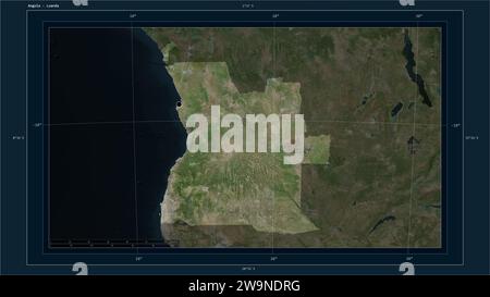 Angola highlighted on a high resolution satellite map Stock Photo - Alamy