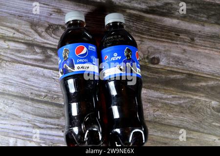 PepsiCo, black background, logo, brand name Stock Photo - Alamy