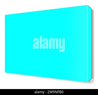 Cyan Canvas Wraps template for presentation layouts and design. 3D ...