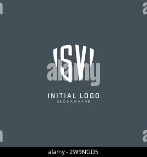 simple creative SV logo design, S letter logo vector Stock Vector Image ...
