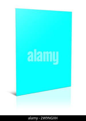 Cyan Reports blank template for presentation layouts and design. 3D ...