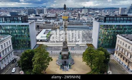 drone photo Congress column Brussels Belgium europe Stock Photo - Alamy