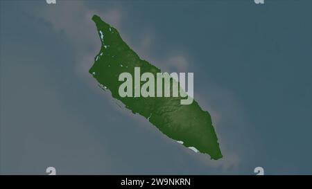 Aruba highlighted on a Pale colored elevation map with lakes and rivers ...