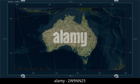 Australia highlighted on a high resolution satellite map Stock Photo ...