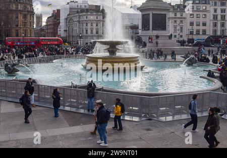 London, UK. 29th December 2024. A view of an almost completely obscured ...