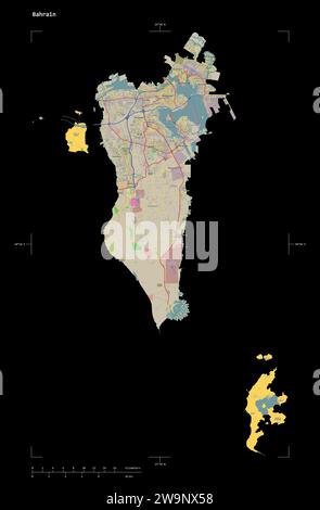 Shape of a topographic, OSM France style map of the Germany, with ...