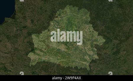 Belarus highlighted on a low resolution satellite map map with the ...