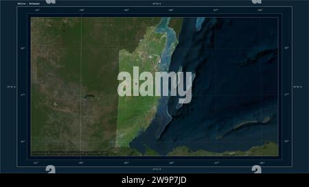 Belize highlighted on a high resolution satellite map Stock Photo - Alamy