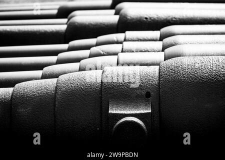 Old British artillery pieces on display in a historic fort at York ...