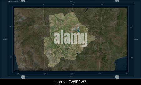 Botswana highlighted on a high resolution satellite map Stock Photo - Alamy