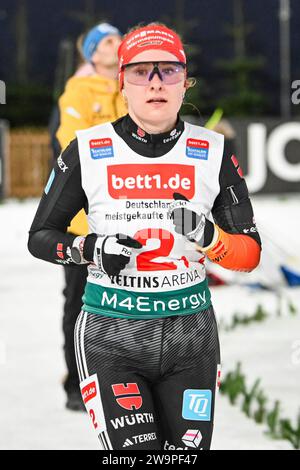 Janina Hettich-Walz (Deutschland) auf dem Weg zum Treppchen, bett1.de ...
