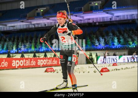 Janina Hettich-Walz (Deutschland) auf dem Weg zum Treppchen, bett1.de ...