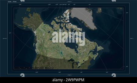 Canada highlighted on a high resolution satellite map Stock Photo - Alamy