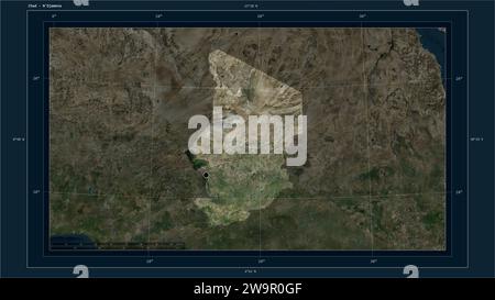 Chad outlined on a high resolution satellite map Stock Photo - Alamy