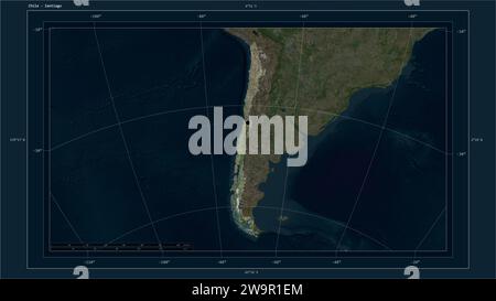 Chile highlighted on a high resolution satellite map Stock Photo - Alamy