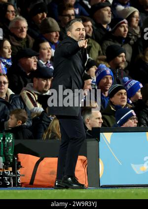 Queens Park Rangers Head Coach Julien Stephan shouts instructions to ...