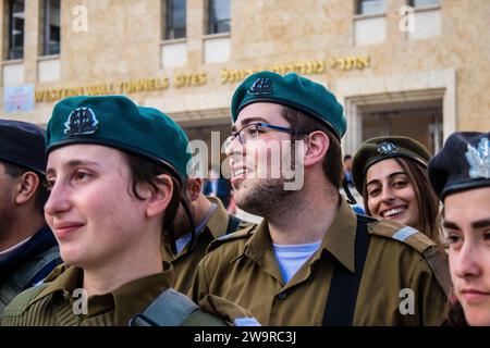 Induction ceremony for new graduates of the IDF officer school. The ...