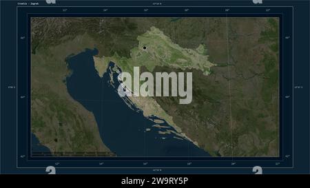 Croatia highlighted on a high resolution satellite map Stock Photo - Alamy