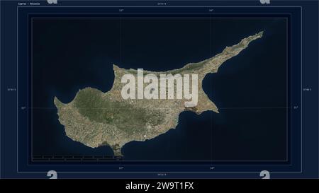 Cyprus outlined on a low resolution satellite map Stock Photo - Alamy