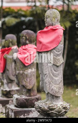 Singapore - July 9 2023: Stone Monk Statue With Red Scarf Stock Photo ...