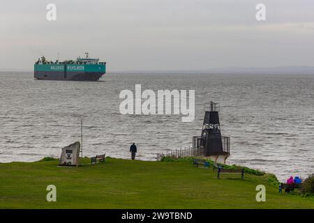 Vehicle carrier Boheme passing Battery Point Portishead Stock Photo - Alamy