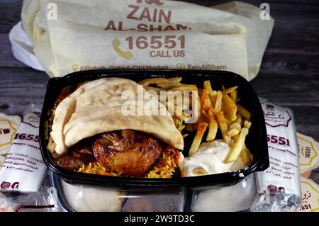 Cairo, Egypt, December 21 2023: Zain Al Sham Arabic Syrian cuisine of ...