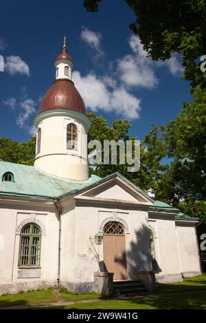 Russian orthodox church. Saaremaa island village, Estonia Stock Photo ...