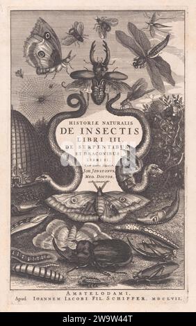 Insects; Title page for: John Jonston and Matthias Graus, description ...