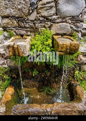 Drinking water fountain, Samaria Settlement, Samaria Gorge, Chania ...