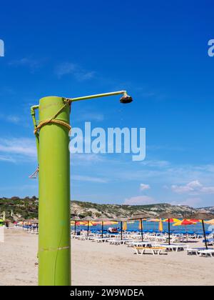 Shower at the Paradise Beach, Kos Island, Dodecanese, Greece Stock ...